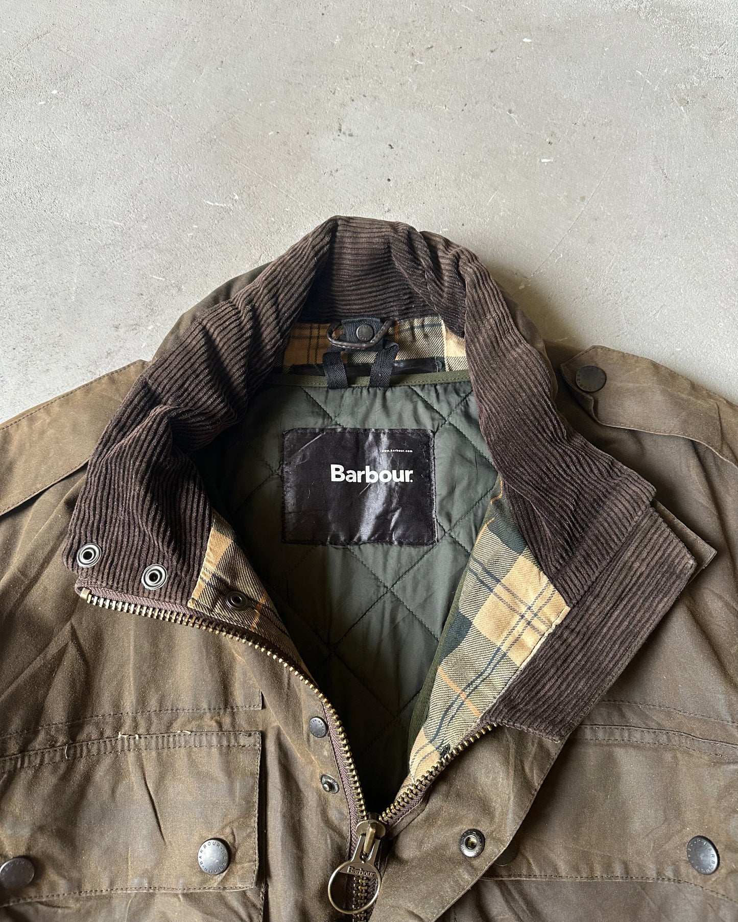 2000s - Green Barbour Quilted Barnard Field Jacket - XL/XXL – The ...